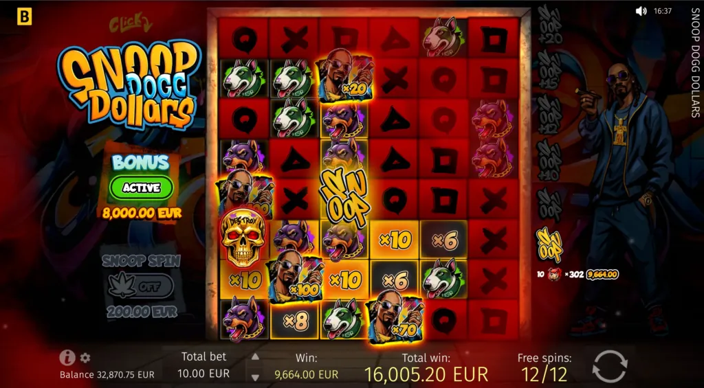 Snoop Dogg Dollars Demo | Free Spins, 96% RTP, Sticky Wilds