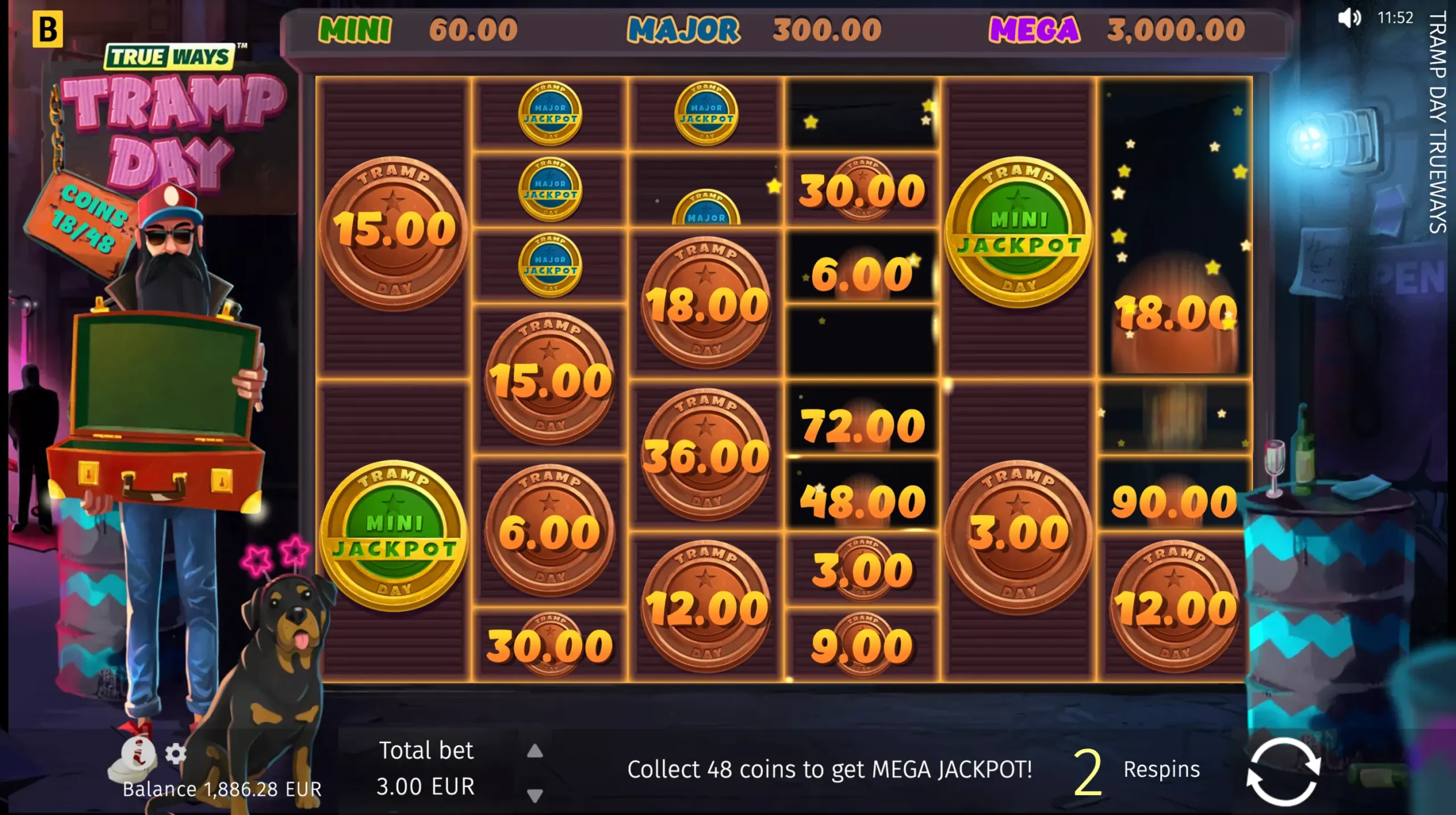 Tramp Day TRUEWAYS™ Slot Demo | Mega Jackpot & Free Spins