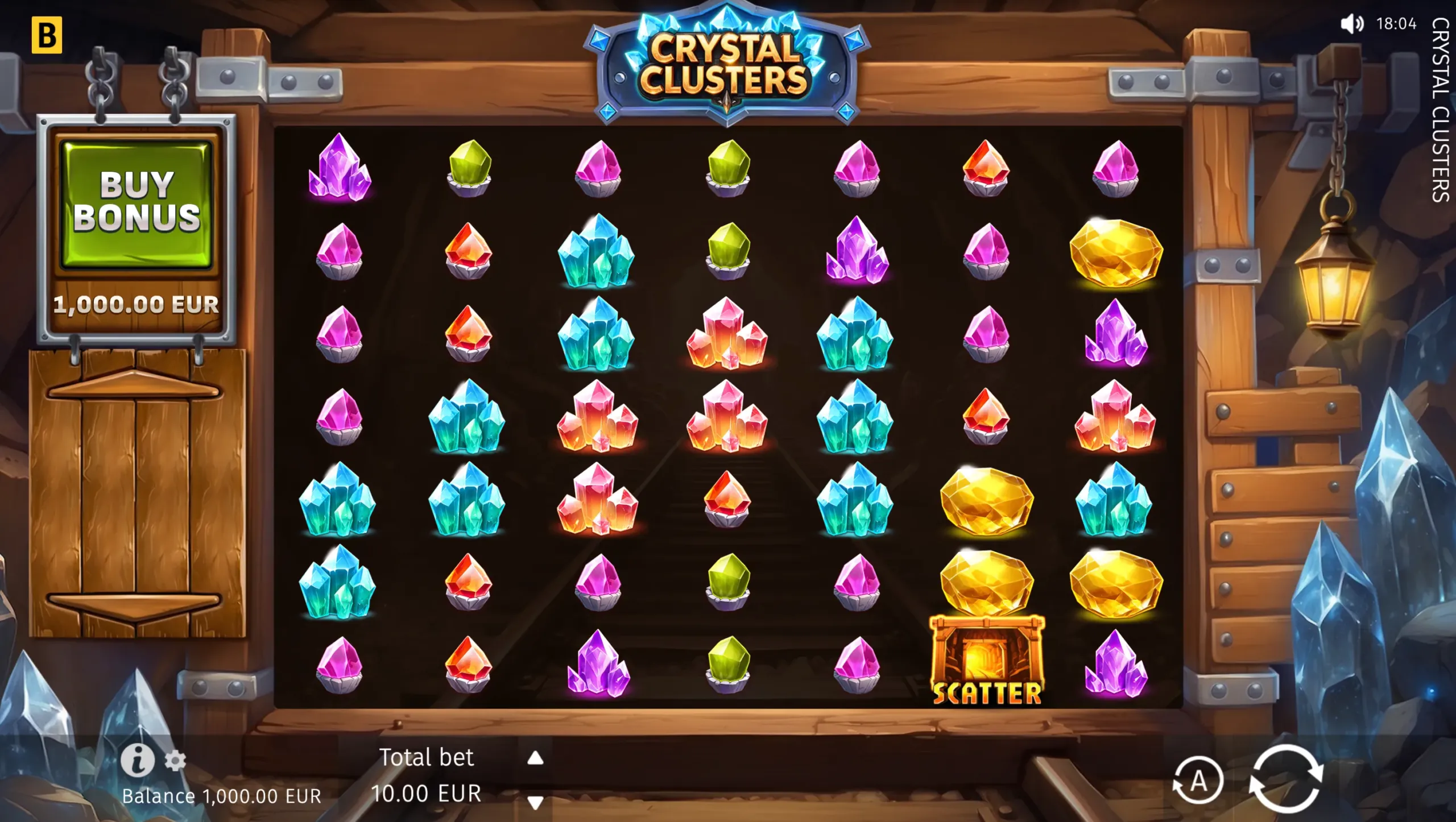 Crystal Clusters Slot Demo | Very High Volatility, 96.5% RTP